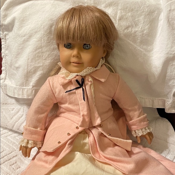 American Girl Toys American Girl Pink Doll With Lace And Bow Poshmark